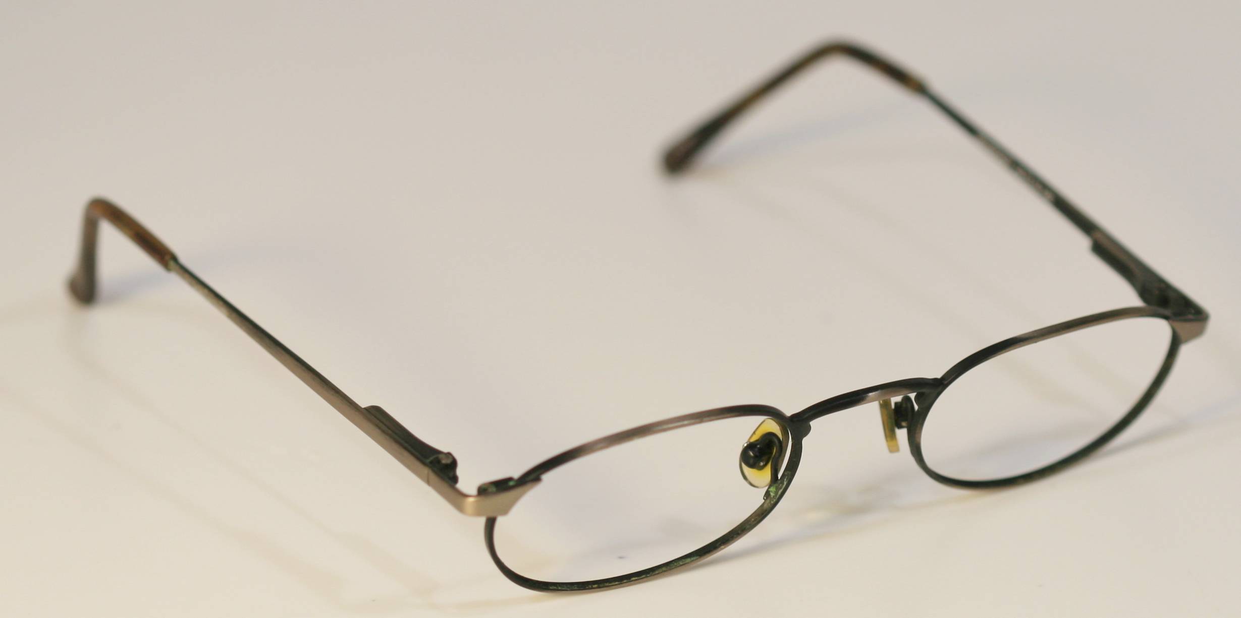 Fossil Francis Antique Brown Metal Eyeglass Frames Designer Style Rx